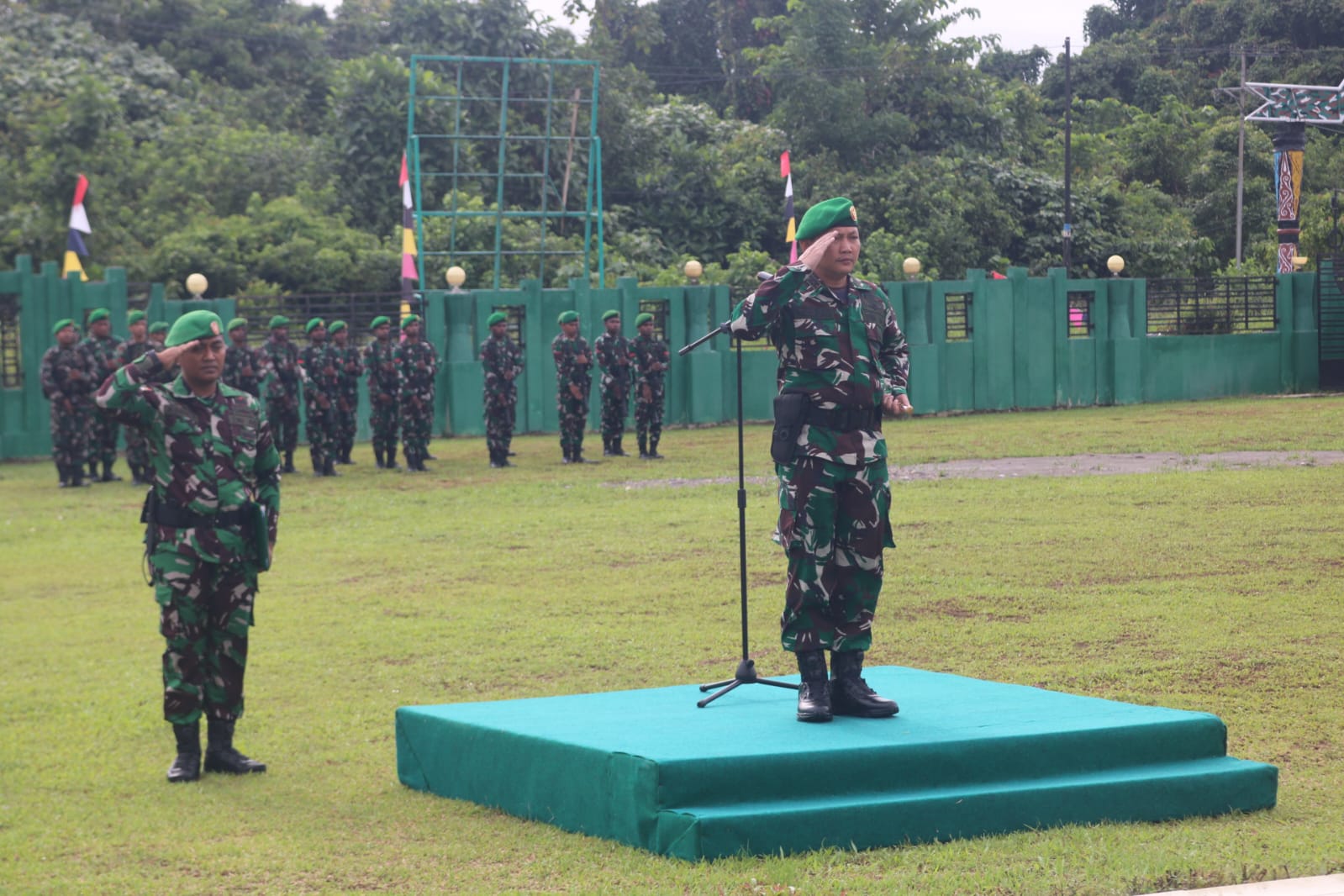 Letkol INF Teguh Eko Efendi Pimpin Upacara Perdana di Wilayah Kodim 1806 – Suara Teluk