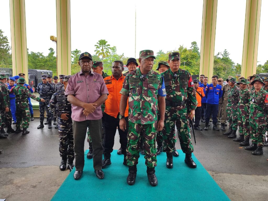 Kodam XVIII/Kasuari Gelar Latihan Terpadu Penanggulangan Bencana Alam – Suara Teluk